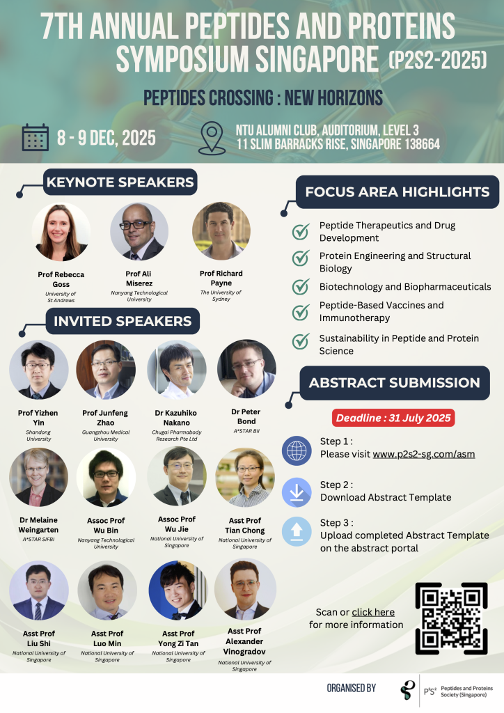 7th Annual Symposium of the Peptides and Proteins Society Singapore ...